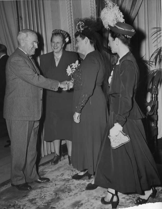 President Truman Greeting Mrs. Edwards | Harry S. Truman