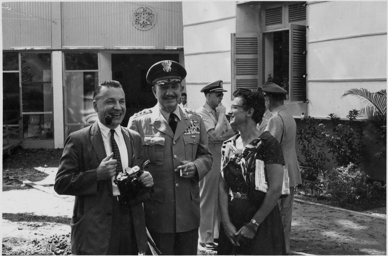 General Samuel T. Williams Posing with a Man and Woman | Harry S. Truman