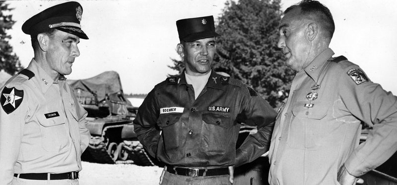 Major General Truman at the Tank Park at Fort Lewis | Harry S. Truman