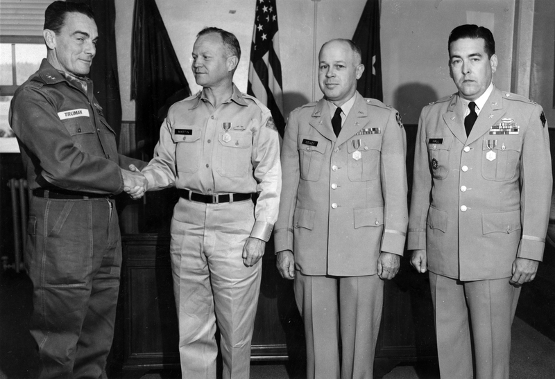 Major General Louis W. Truman Congratulates Three Recipients of the ...