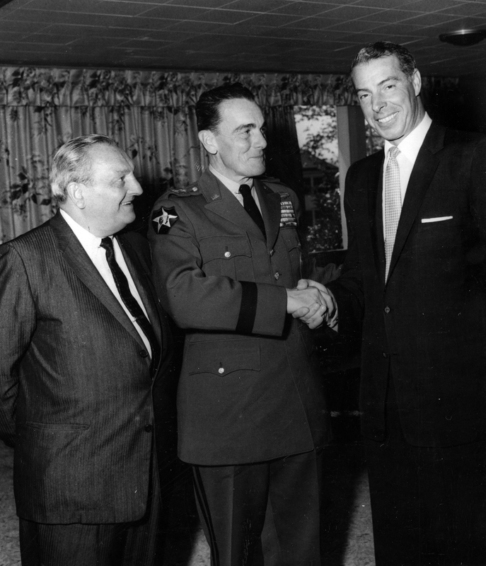 Major General Truman Welcomes Joe DiMaggio and "Doc" Marcus to Fort ...