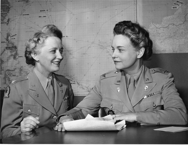 Colonel Westray Battle Boyce and Colonel Oveta Culp Hobby Pose for a ...