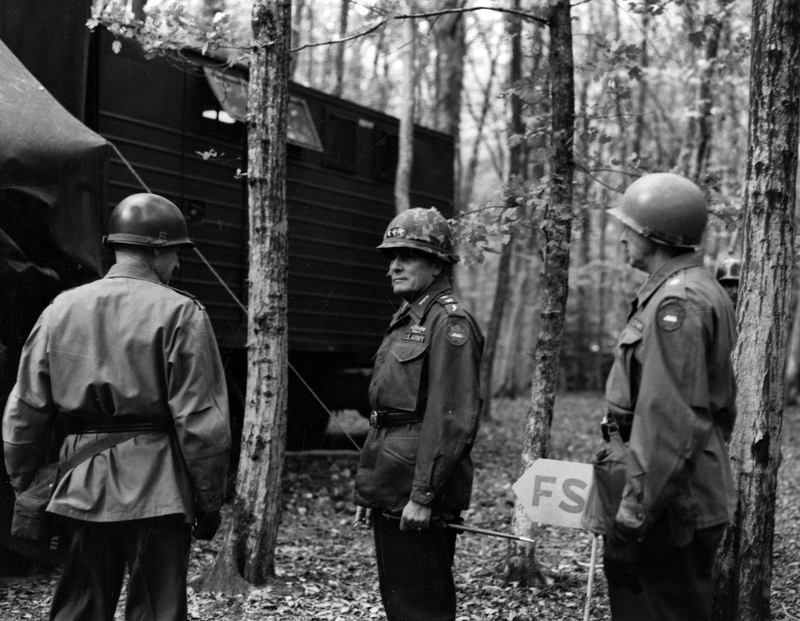 Lieutenant General Truman with Brigadier Generals Garrison and Irvin ...
