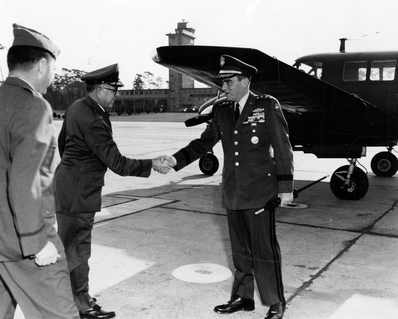 Lieutenant General Louis W. Truman at Ramstein Air Force Base, Germany ...