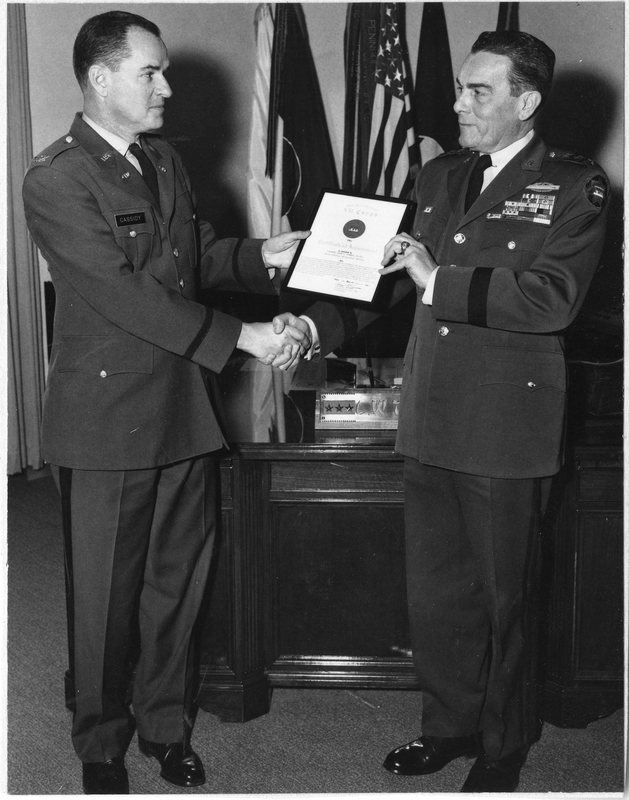 Colonel Cassidy Receives a Certificate of Appreciation | Harry S. Truman
