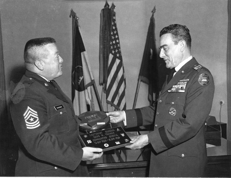 Lieutenant General Truman Recieves Gifts from Non-Commissioned Officers ...