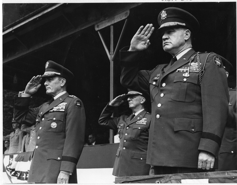 Lieutenant General Louis W. Truman Salutes the Troops During His ...
