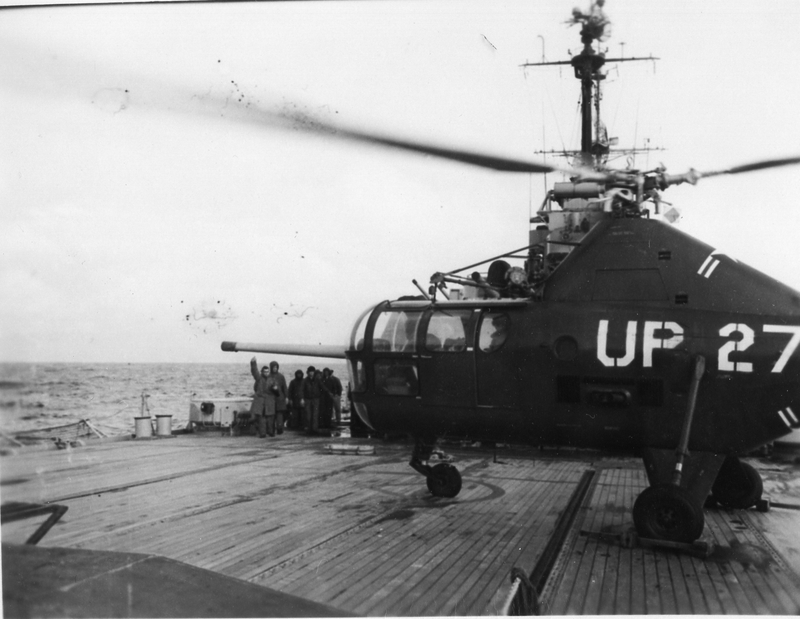 USS Manchester Helicopter Prepares to Take Off | Harry S. Truman