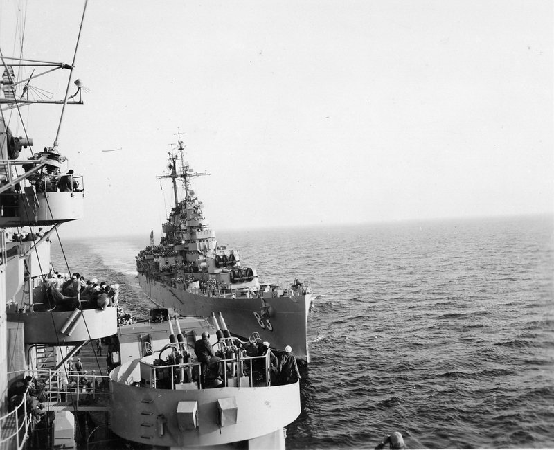 The USS Los Angeles Approaches the USS Manchester | Harry S. Truman