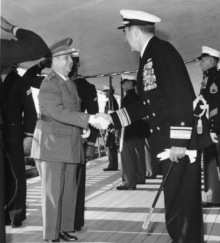 Major General Santapau and Rear Admiral Lewis S. Parks | Harry S. Truman