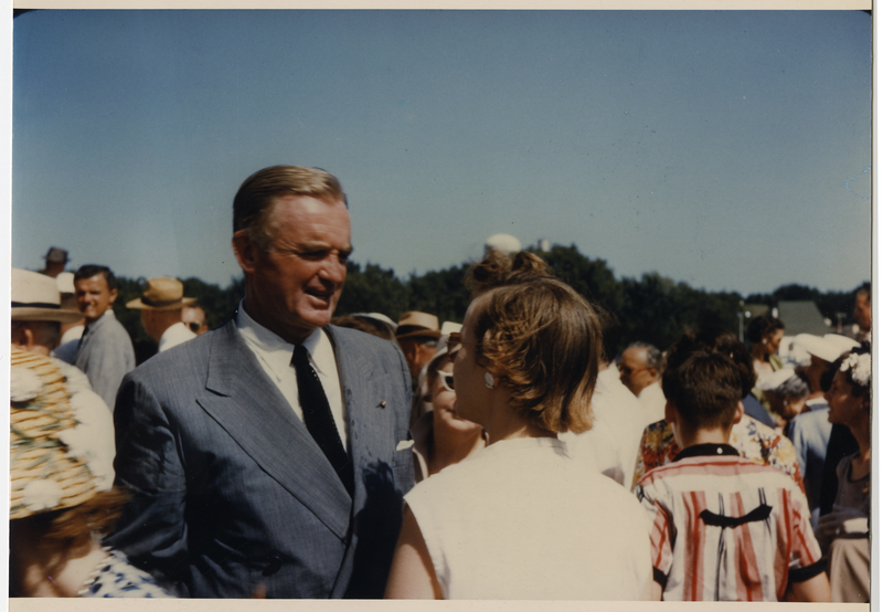 Missouri Senator Stuart Symington Talking With A Woman | Harry S. Truman