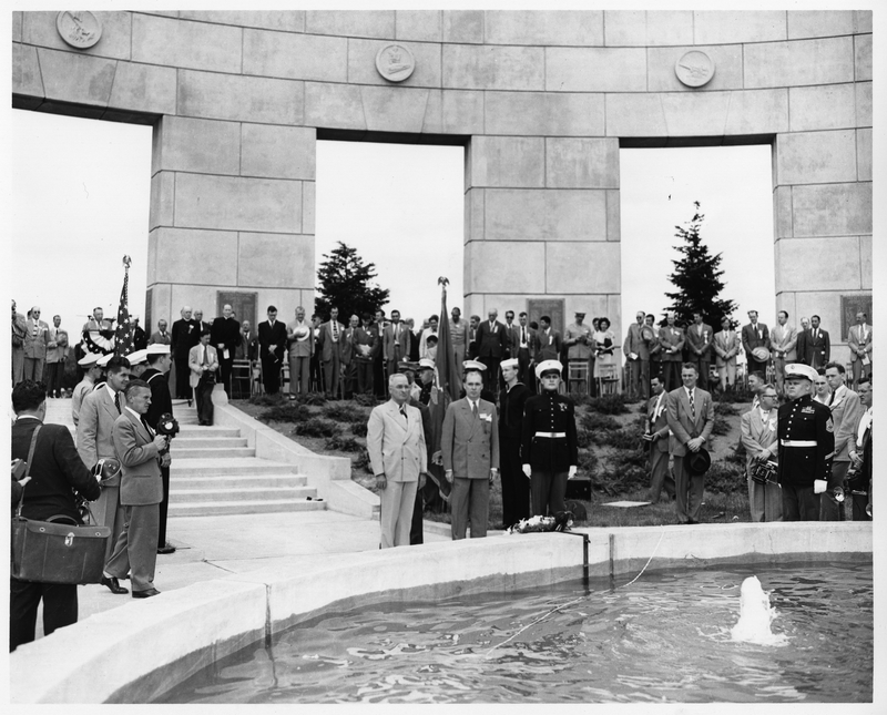 President Harry S. Truman at the World War II Memorial Park Dedication ...