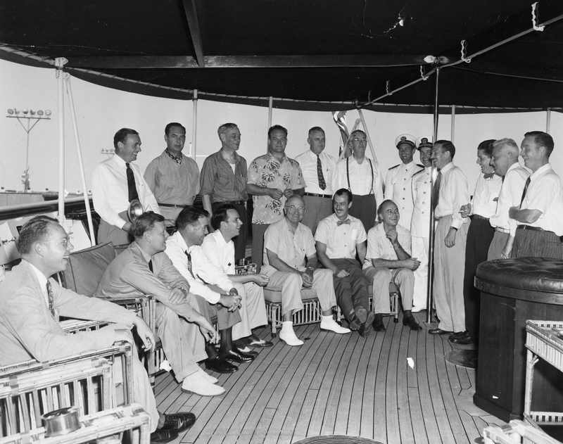 President Harry S. Truman Aboard USS Williamsburg | Harry S. Truman