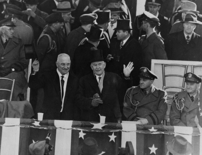 President Harry S. Truman and Vice President Alben Barkley at Inaugural ...