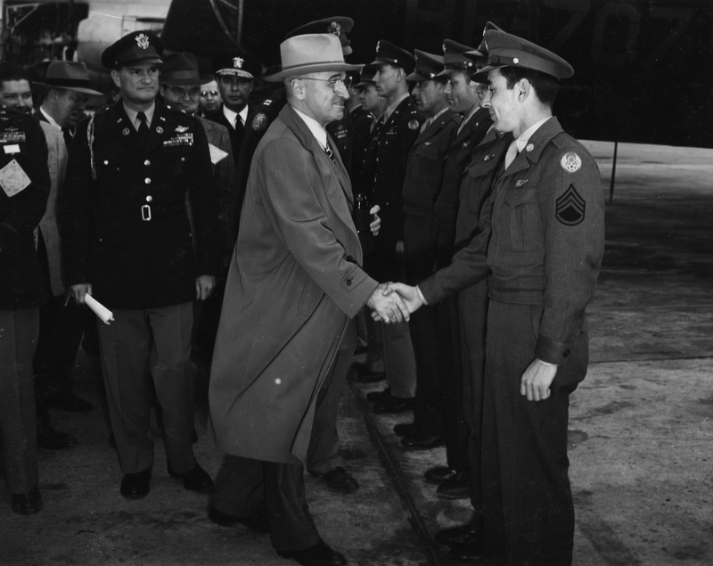 President Harry S. Truman Greets Air Force Officer | Harry S. Truman