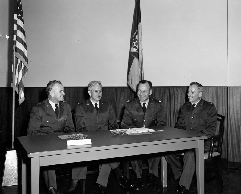 Major General Robert Landry, Colonel Harold Todd, and Lieutenant ...