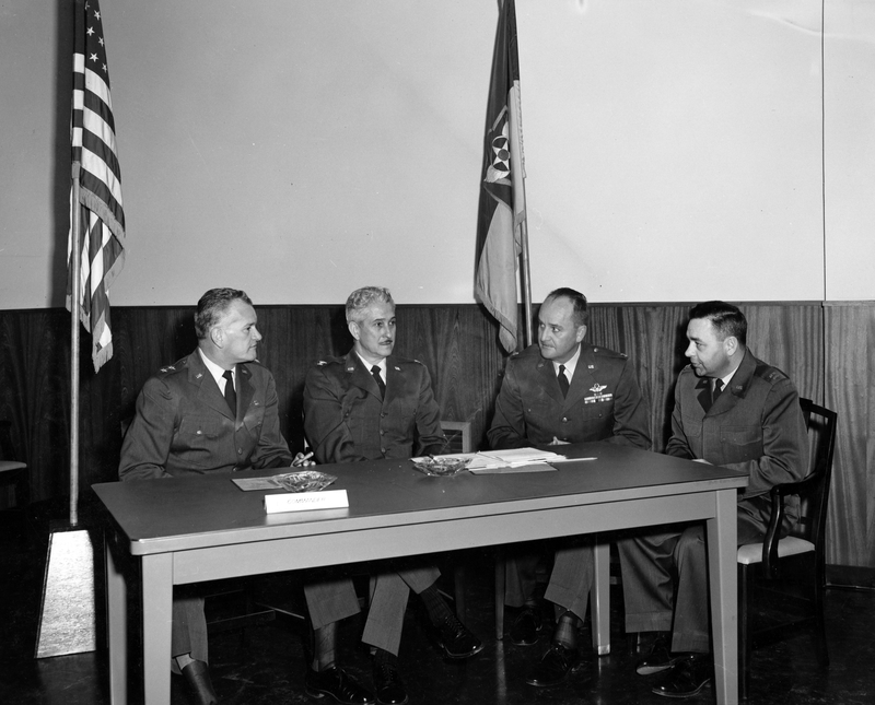 General Robert Landry, Colonel Harold Todd, and Lieutenant Colonel ...