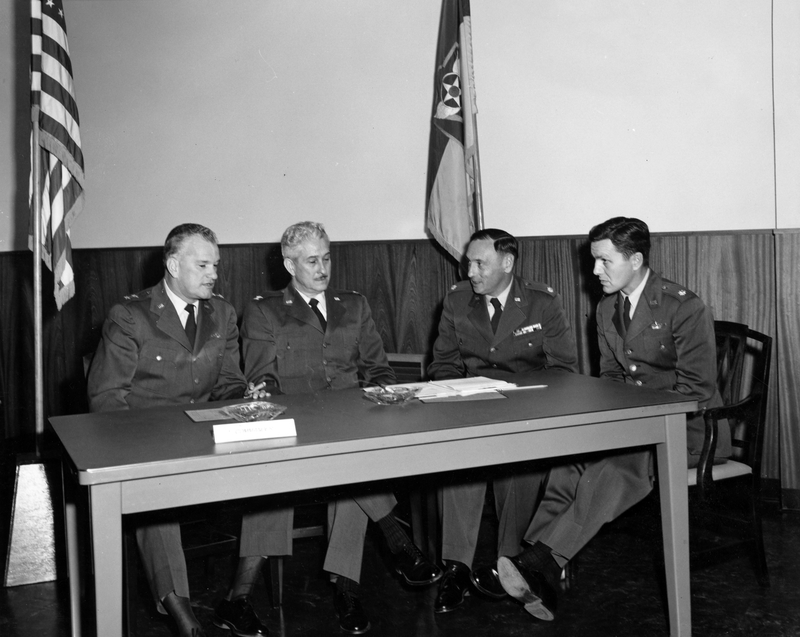 Major General Robert Landry, Colonel Harold Todd, and Liet. Colonel ...