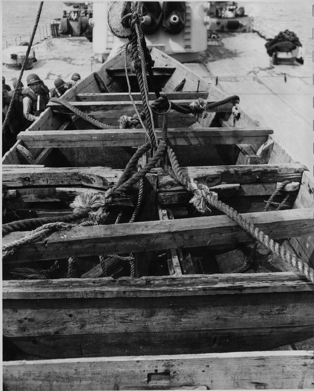 Close-up View of Captured North Korean Sampan | Harry S. Truman