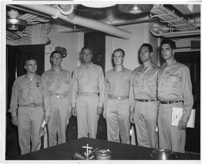 Naval Officers Pose for Photograph After Receiving Recognition | Harry ...