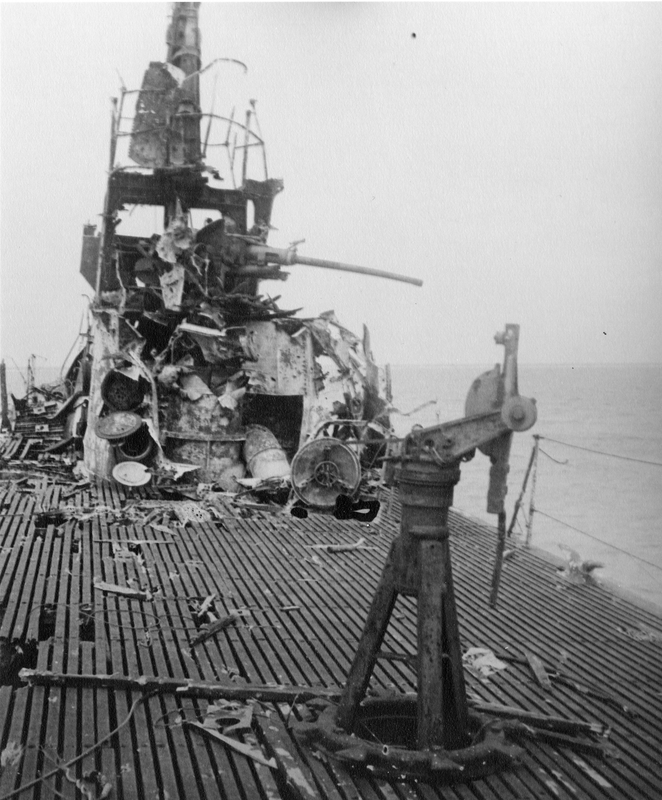Photograph of a Damaged Submarine | Harry S. Truman