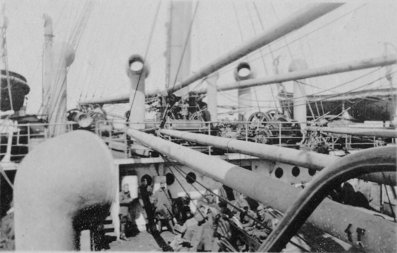 A Photograph Of American Soldiers Onboard a Ship During World War I ...