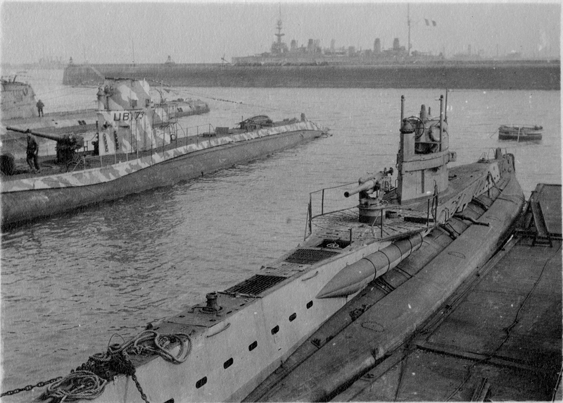 A World War I French Submarine Docked at Brest, France | Harry S. Truman
