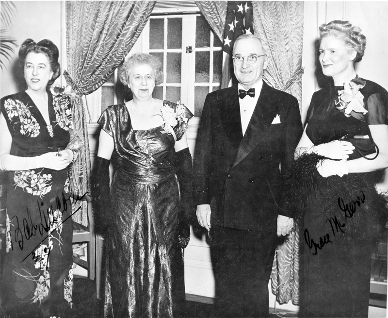 President and Mrs. Harry S. Truman At Reception for American Newspaper ...