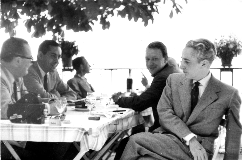 E. Clifton Daniel with Other Correspondents at the Geneva Summit ...