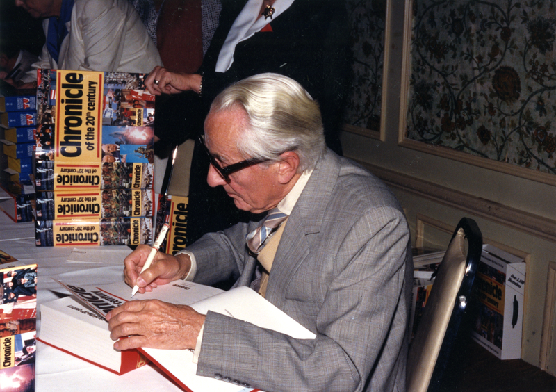 E. Clifton Daniel, Jr. Signs Copies of His Book "Chronicle of America ...