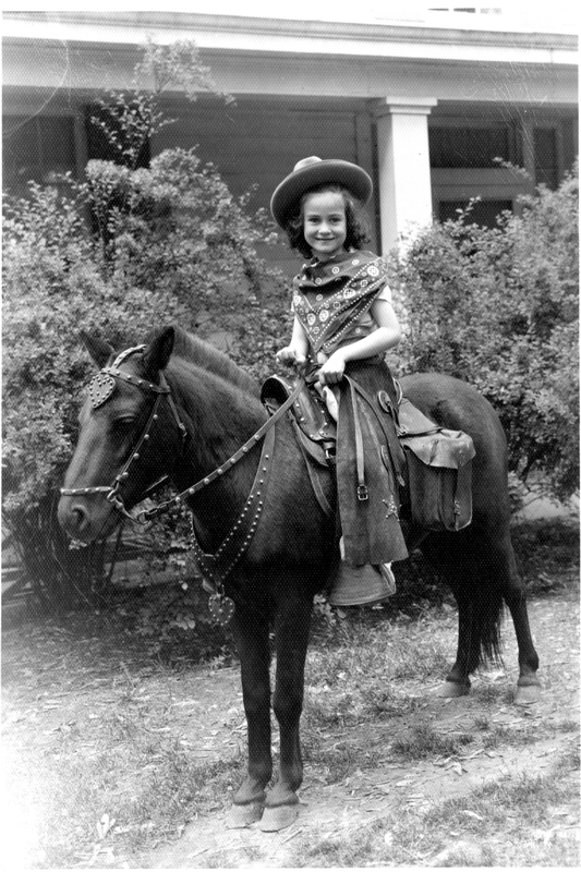 A Photograph of Beth Wells on a Horse | Harry S. Truman