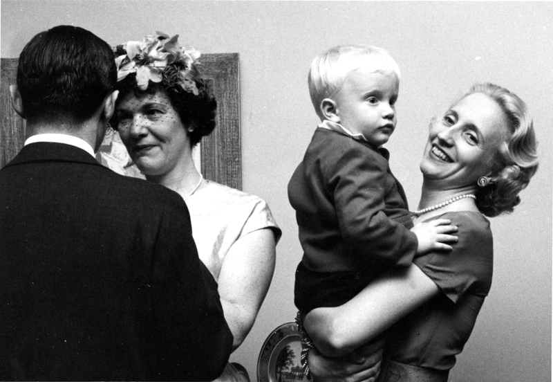 Margaret Truman Daniel Holds Her Son at the Sherrod Reception | Harry S ...