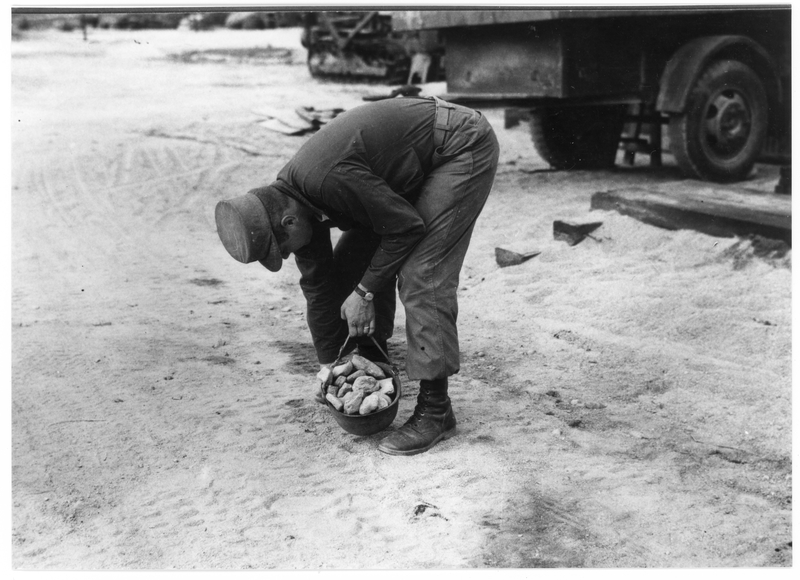 Soldier Picking Up Rocks | Harry S. Truman