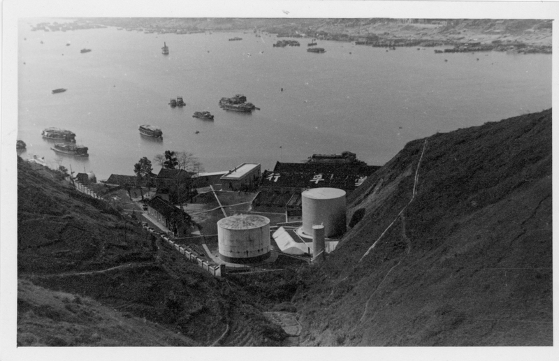 A Closer View of the Gas Storage Tanks Near an Unidentified Bay in ...