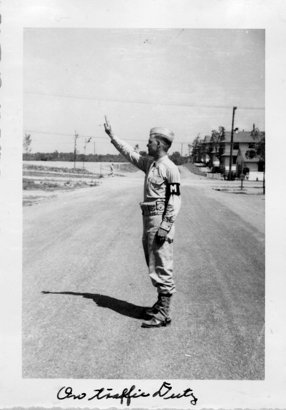 Richard Beckman On Traffic Duty at Fort Custer | Harry S. Truman