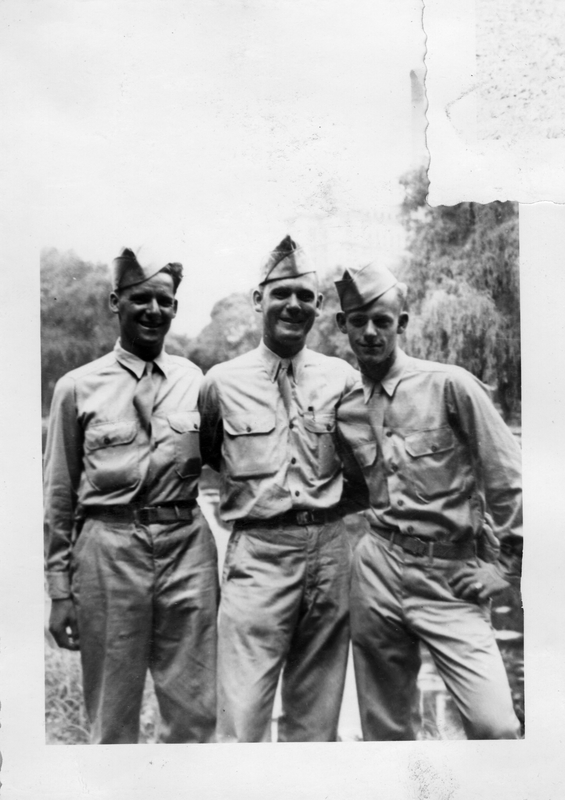 Richard Beckman with Two Soldiers During Basic Training | Harry S. Truman