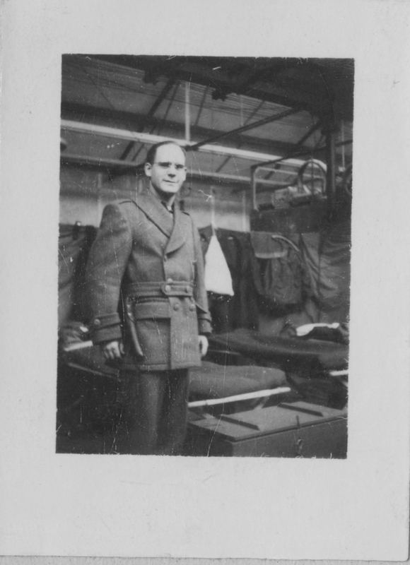 Richard Beckman in Uniform in Barracks | Harry S. Truman