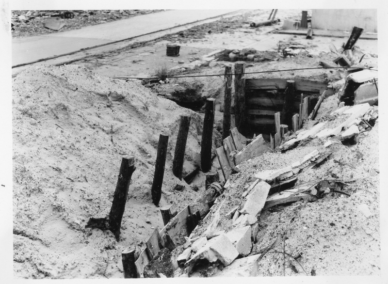 Collapsing Trench After Bombing in Japan | Harry S. Truman