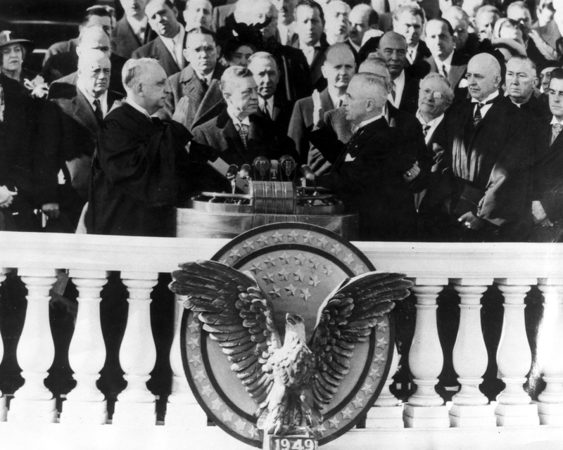 President Truman taking the oath of office | Harry S. Truman