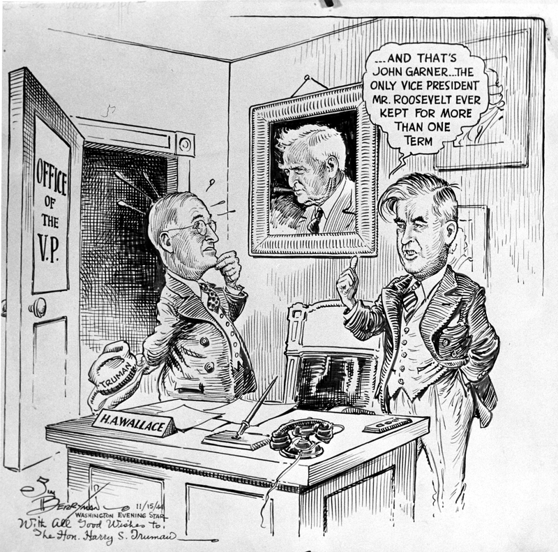 Vice Presidential Cartoon by Jim Berryman | Harry S. Truman