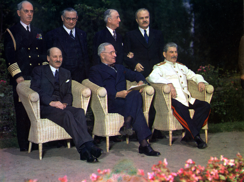 Truman with Attlee and Stalin at Potsdam | Harry S. Truman