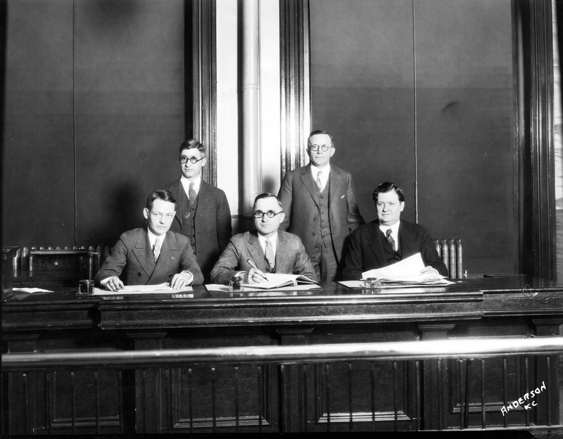 Truman with fellow judges and clerks | Harry S. Truman