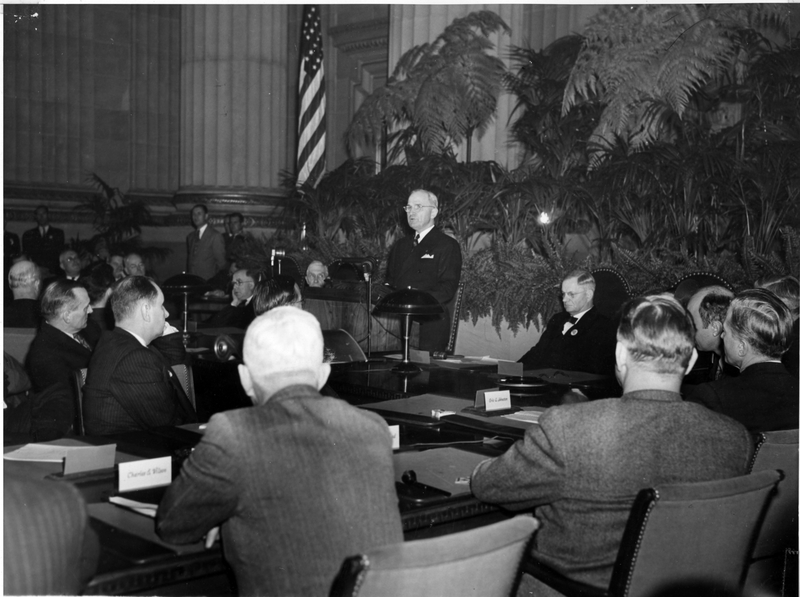 President Truman Addresses crowd | Harry S. Truman