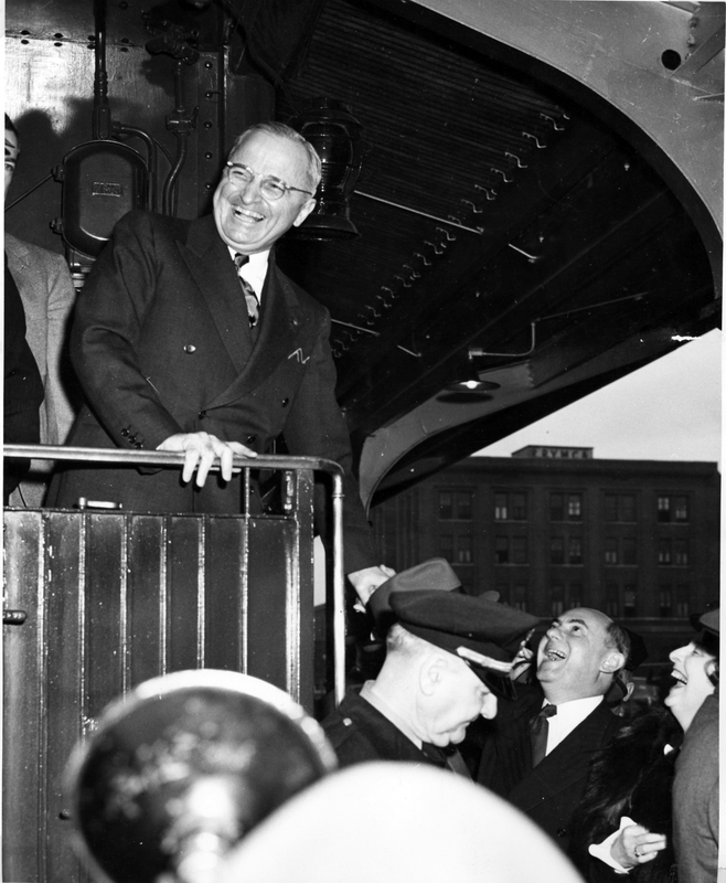 President Truman on train | Harry S. Truman
