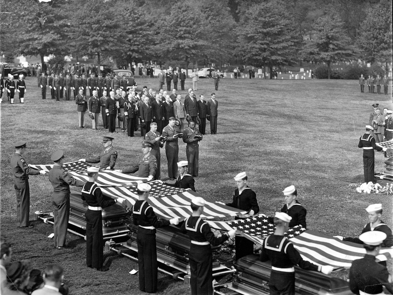 Harry S. Truman at a military funeral | Harry S. Truman