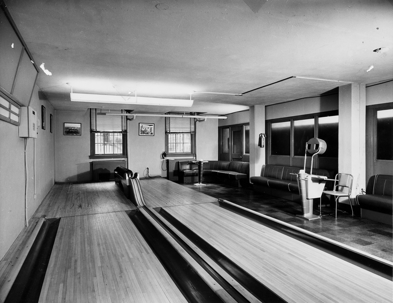 Long view of the bowling alley in the White House | Harry S. Truman