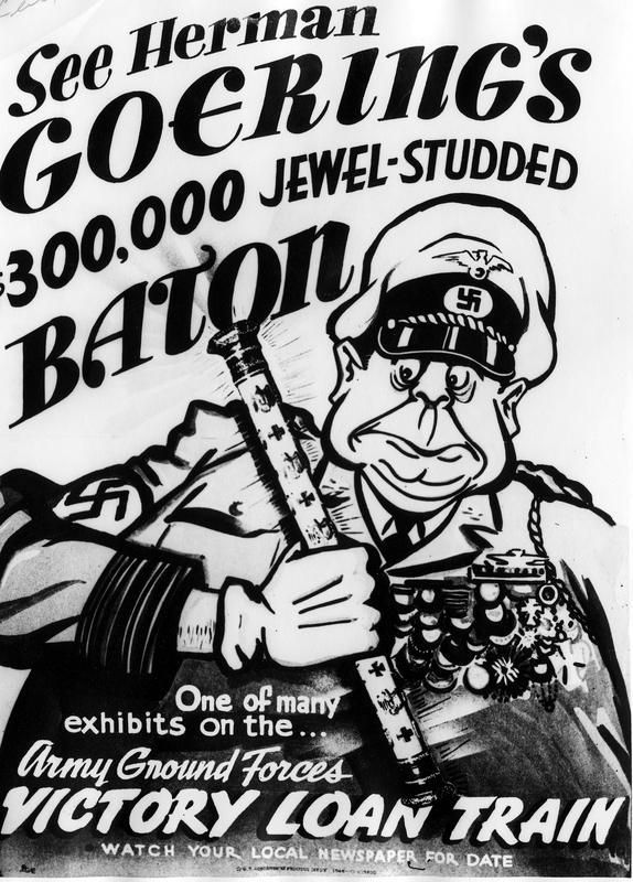 Cartoon: "See Herman Goering's $300,000 jewel-studded BATON" | Harry S ...