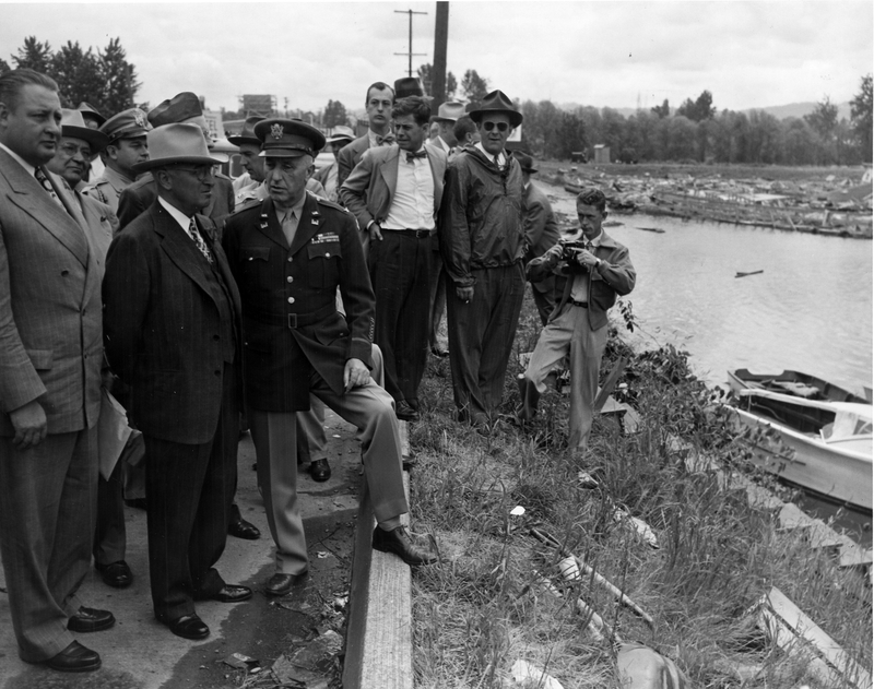 President Truman In Oregon Inspecting Flood Damage | Harry S. Truman