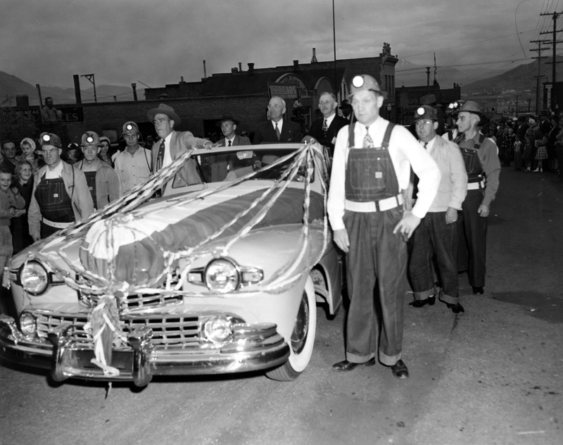President Harry S. Truman Rides in Car in Butte, Montana | Harry S. Truman