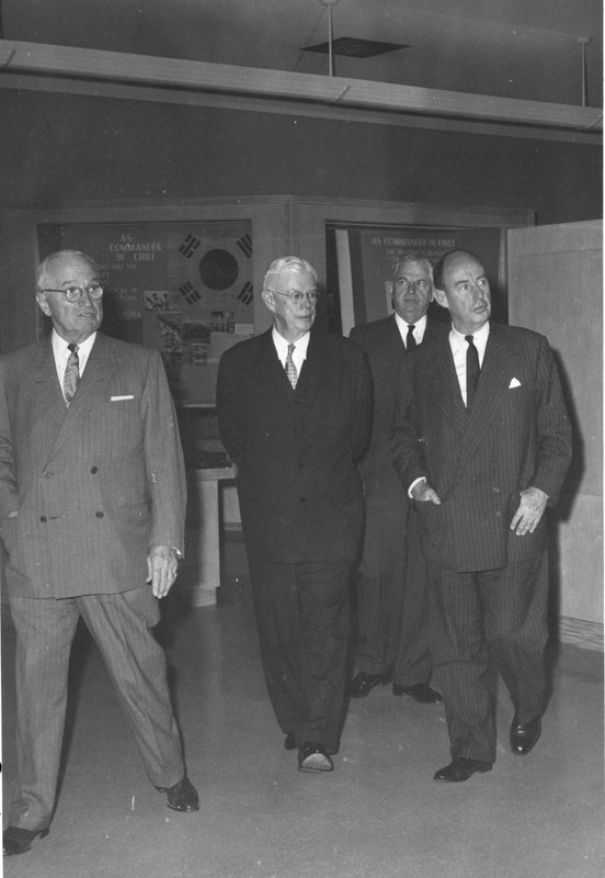 Harry S. Truman, Judge F. Ryan Duffy, Jake More, and Adlai Stevenson in ...